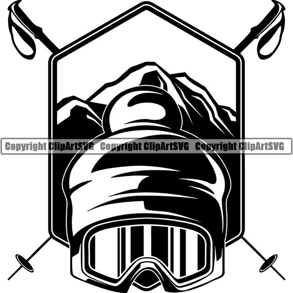 Sports Skiing Ski Snowboarding Snowboard Logo ClipArt SVG – ClipArt SVG