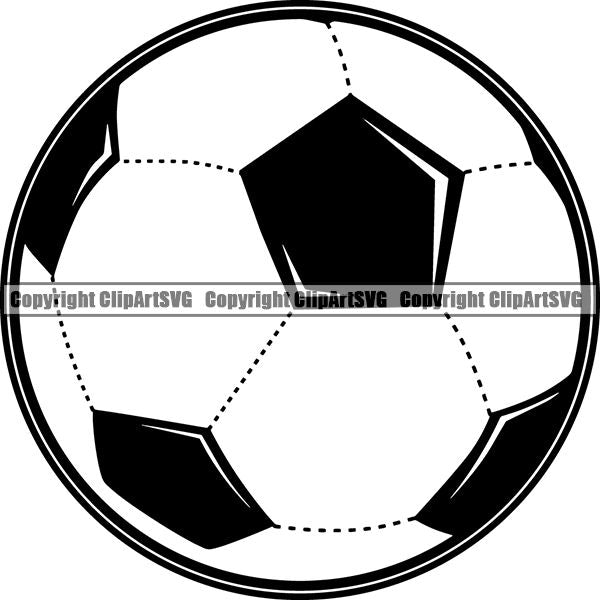 Sports Soccer Ball ClipArt SVG – ClipArt SVG