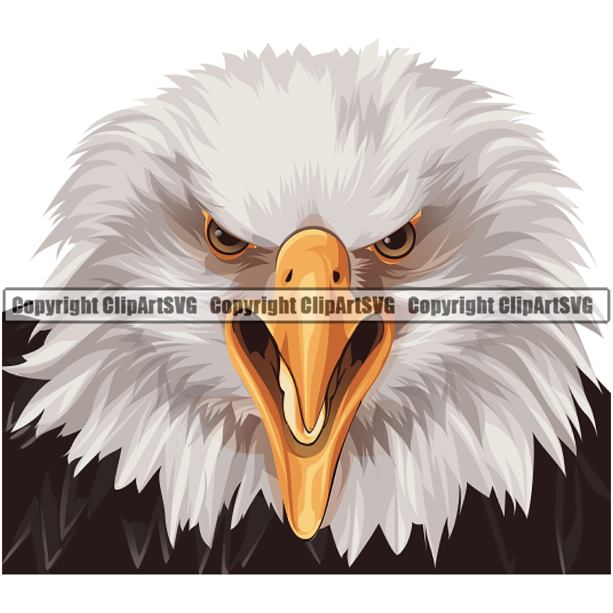 American Eagle Bird Sports Team Color Mascot Logo ClipArt SVG – ClipArt SVG