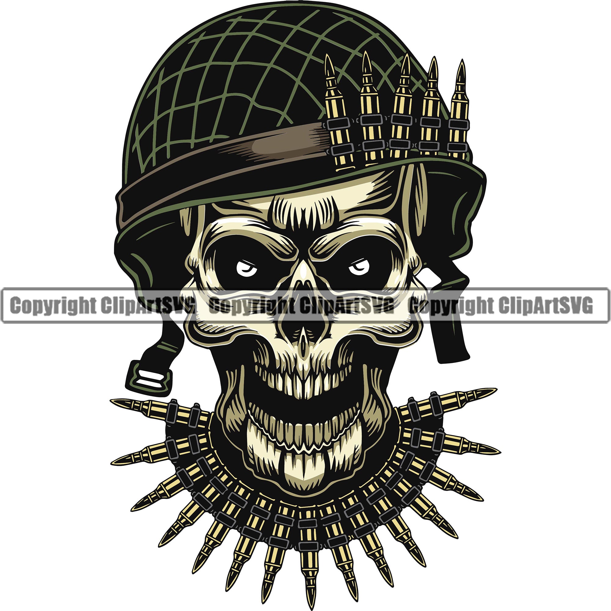 Army Skull Vector