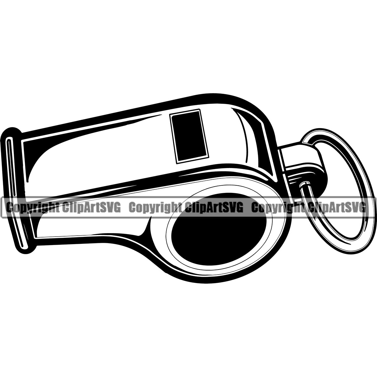 Soccer Whistle White Background Vector Design Element Football Sport ...