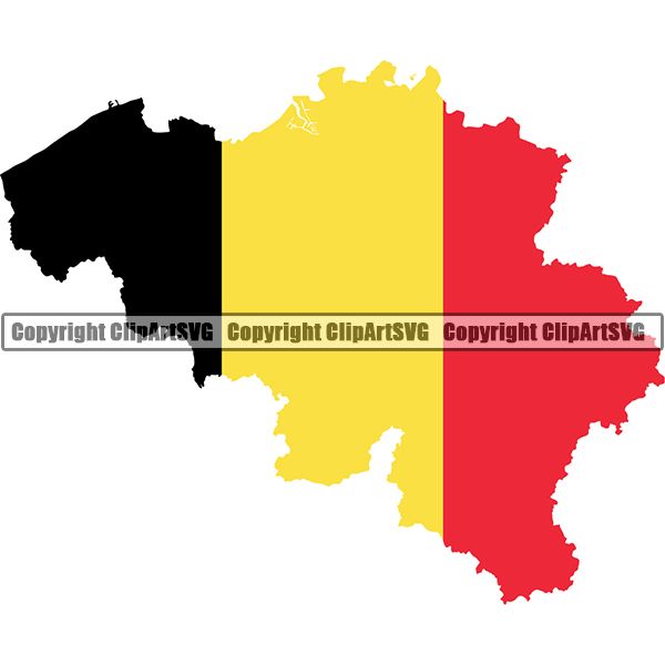 Country Flag Map Belgium ClipArt SVG – ClipArt SVG