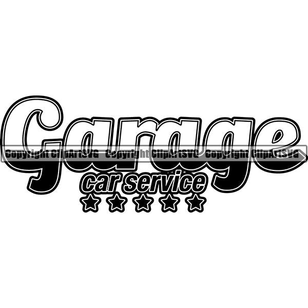 Mechanic Repair Shop Garage Text ClipArt SVG – ClipArt SVG