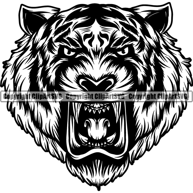 Tiger Jungle Big Cat Cat Animal ClipArt SVG – ClipArt SVG