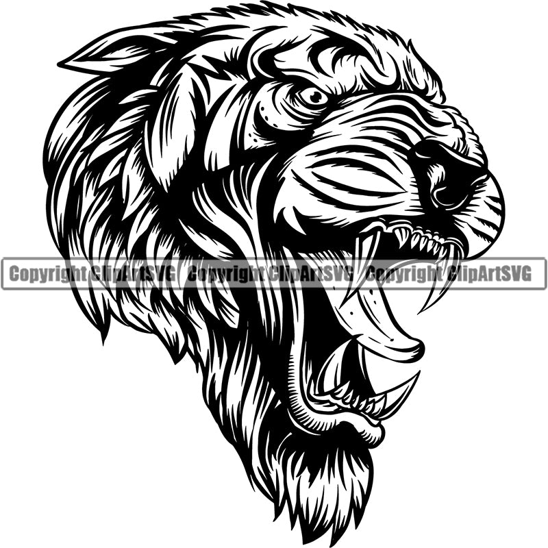 Tiger Jungle Big Cat Cat Animal ClipArt SVG – ClipArt SVG