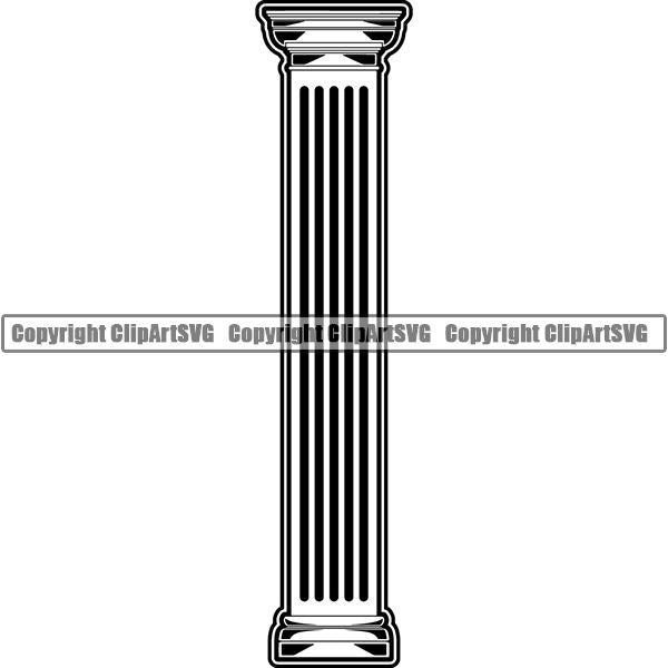 House Column Square ClipArt SVG – ClipArt SVG
