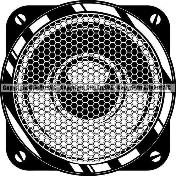 Speaker Audio Music Acoustic Device Sound ClipArt SVG – ClipArt SVG