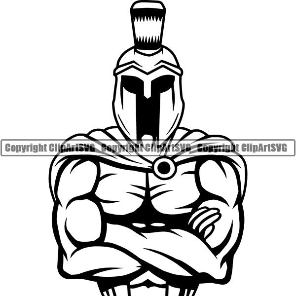 Spartan Warrior Gladiator Mask Warrior Gladiator Mask ClipArt SVG ...