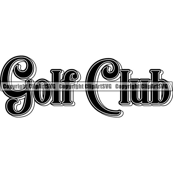 Sports Game Golf Text ClipArt SVG – ClipArt SVG