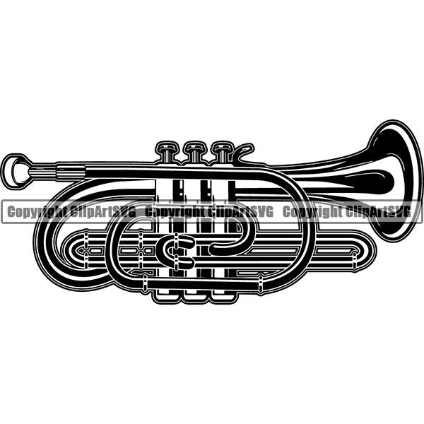 Marching Baritone Silhouette