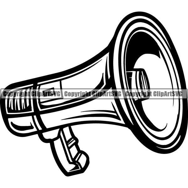 Occupation Police Officer Cop Bull Horn ClipArt SVG – ClipArt SVG