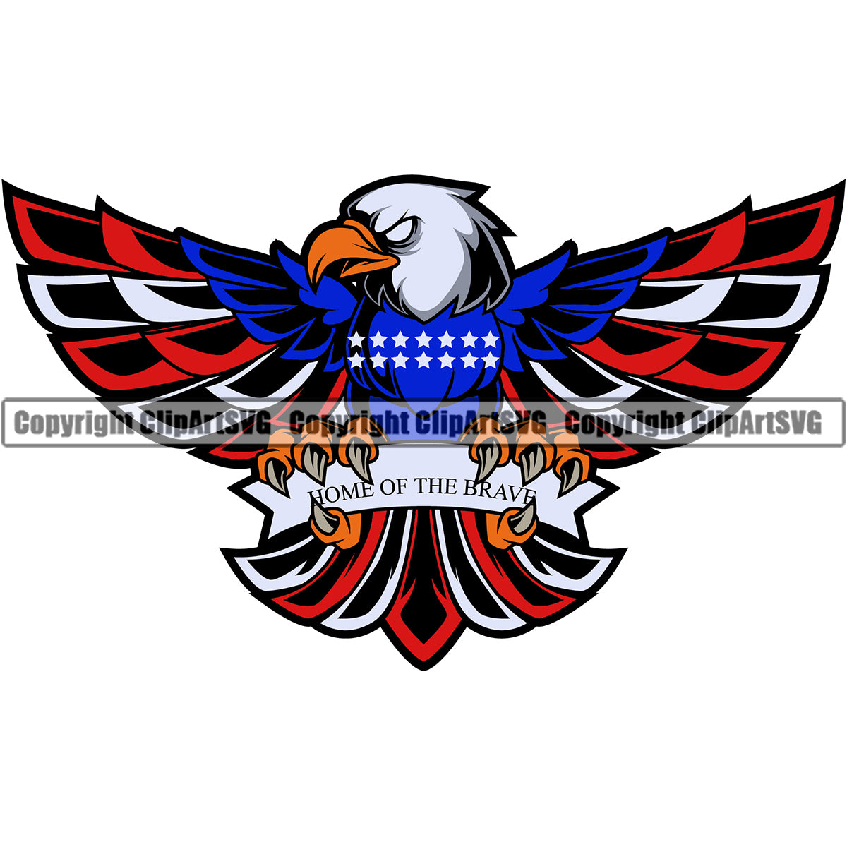 Diving Eagle Clipart