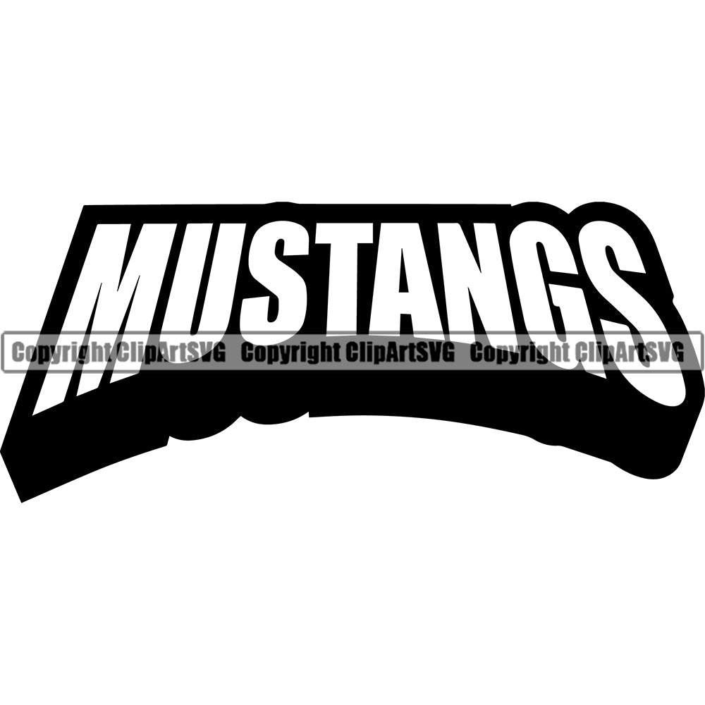 Ford Mustang Horse Vector