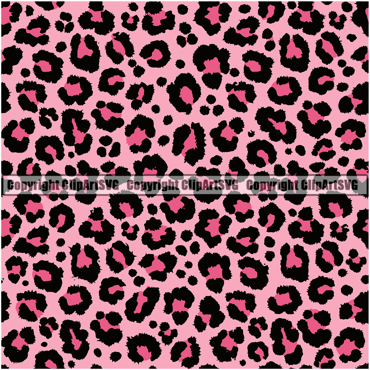 Leopard Leopards Seamless Pattern Safari Jungle Pink Light Pink Fur ...