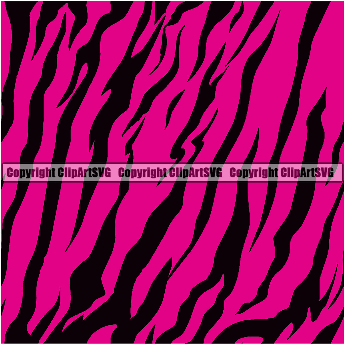 Tiger Tigers Seamless Pattern Safari Jungle Hot Pink Fur Texture ...