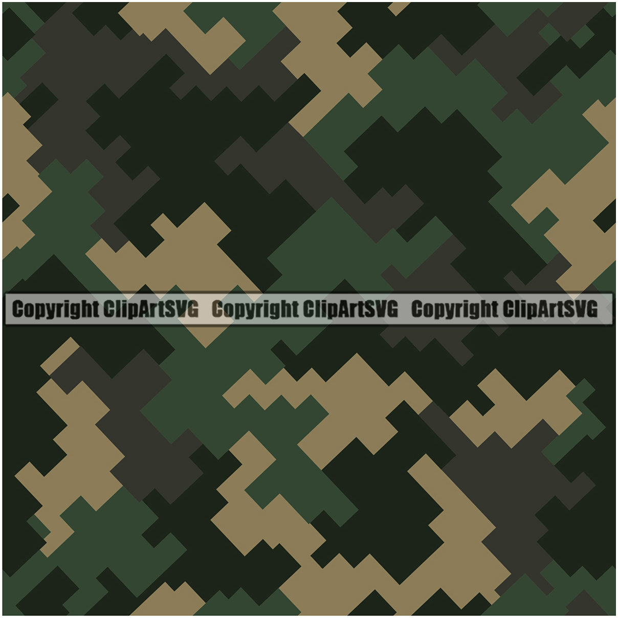 Digital Woodland Camo Pattern