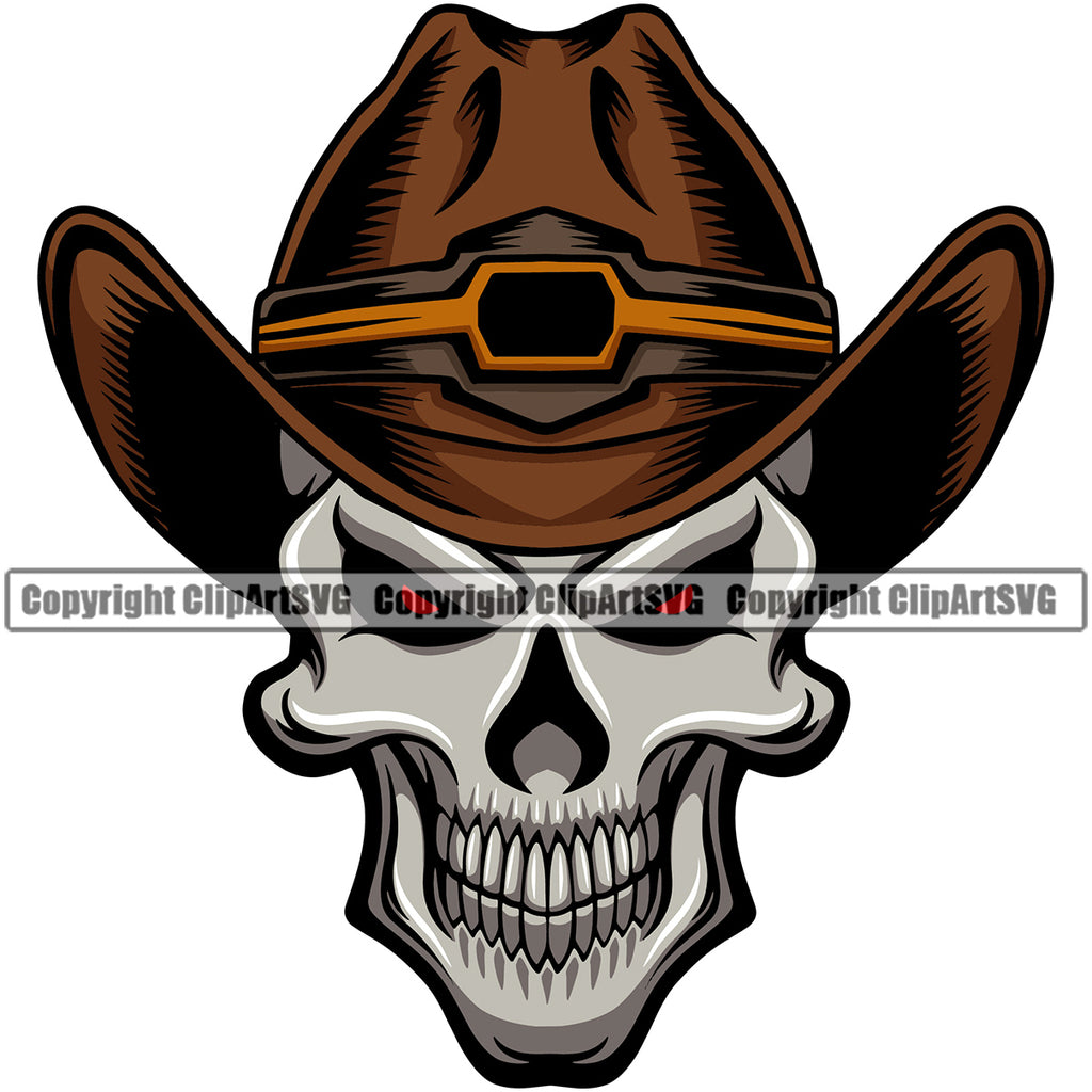 Cowboy Skull Clipart