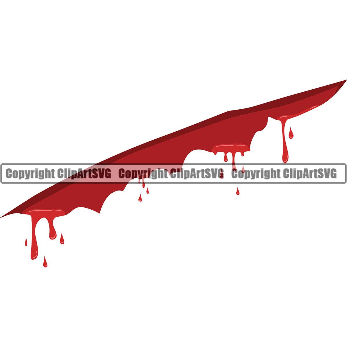 Blood Slice Red Color Design Element Splatter Spill Spilling Drip ...