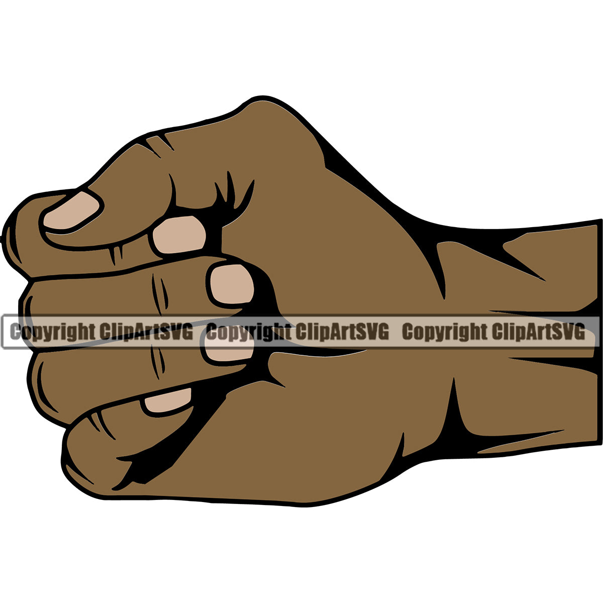 Hand Grab Design Element Black African American Finger Gesture Position ...