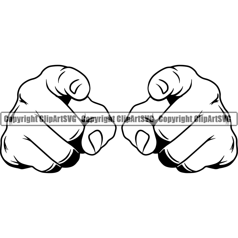 Hand Holding Pointing Design Element Grab Grabbing Object Cartoon ...