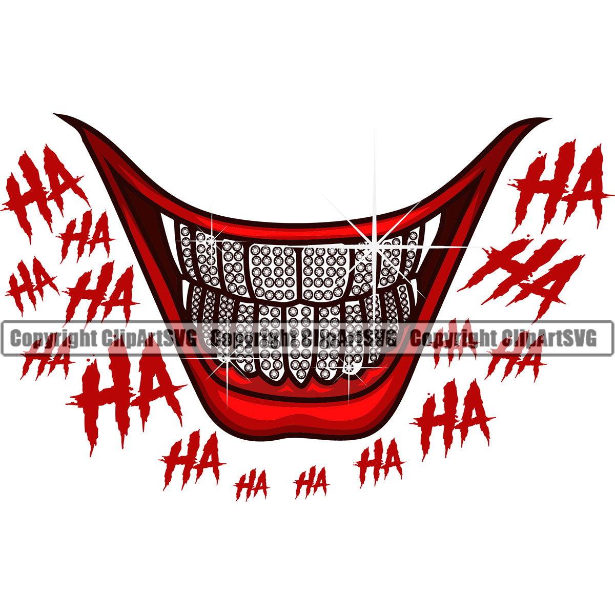 Lips Diamond Mouth Design Element Evil Sinister Grin Grinning Face Sexy ...