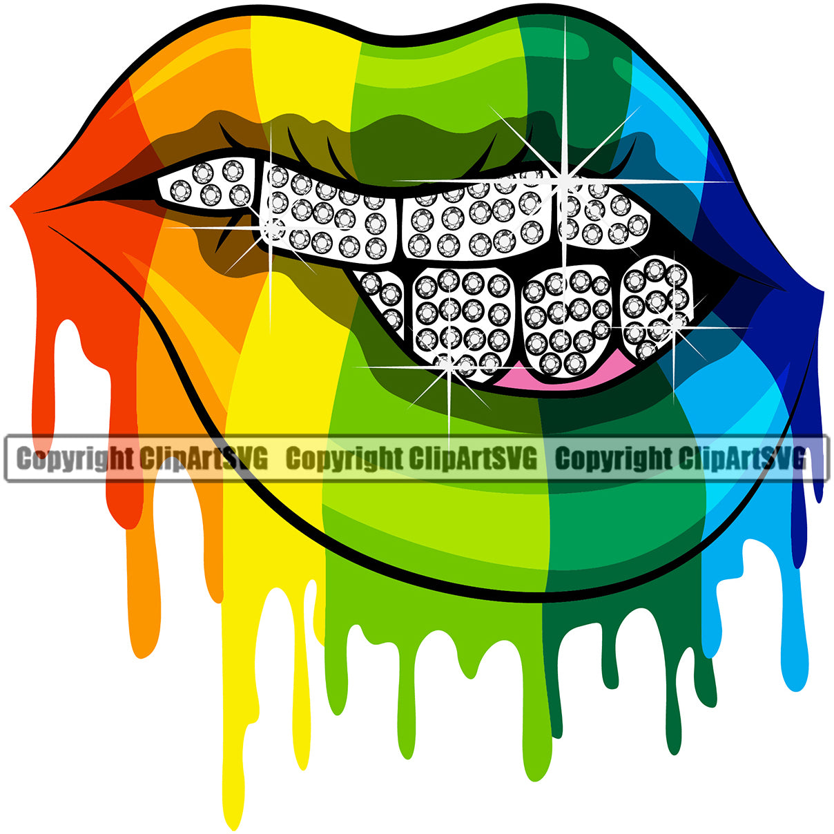 Lips Diamond Mouth Design Element Face Evil Sinister Grin Grinning Sexy ...