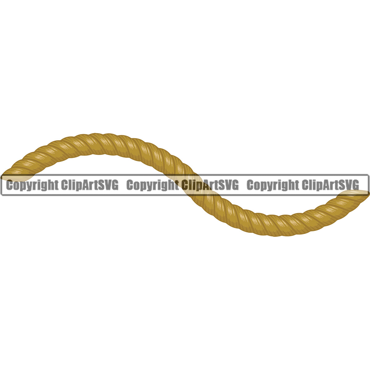 Wave Horizontal Sign Symbol Shape Rope Design Element Skin Ropes ...