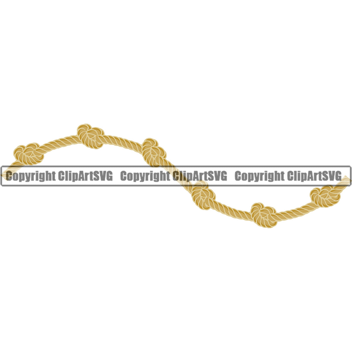Horizontal Wave Sign Symbol Rope Knot Design Element Knots Skin Ropes ...
