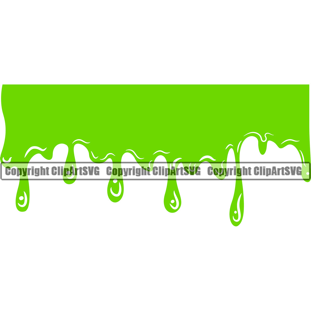 Slime Design Element Green Color Drip Dripping Melt Melting Drop ...