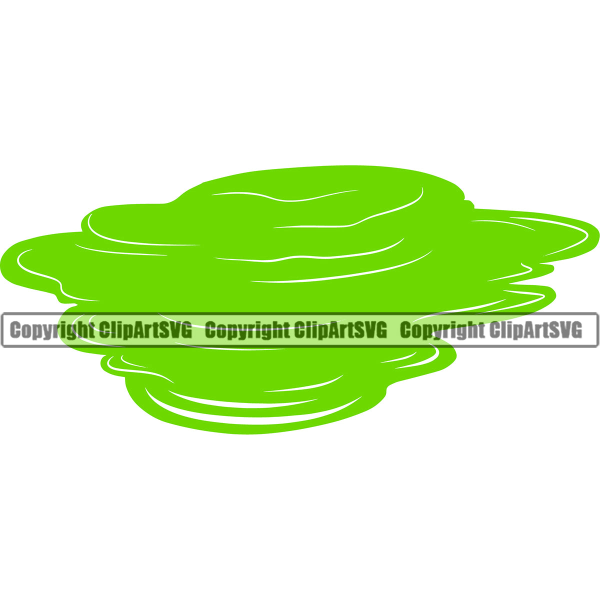 Green Slime Puddle Logo Design Element Goo Toxic Slimy Wet Liquid ...