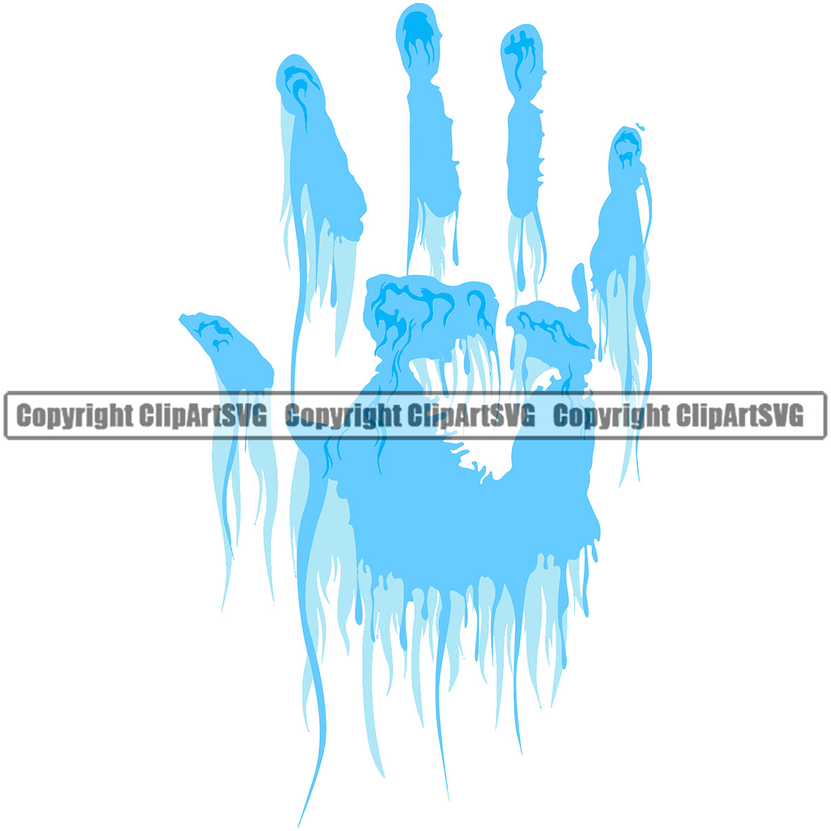 Water Handprint Design Element H20 Melt Melting Drop Dropping Drip ...