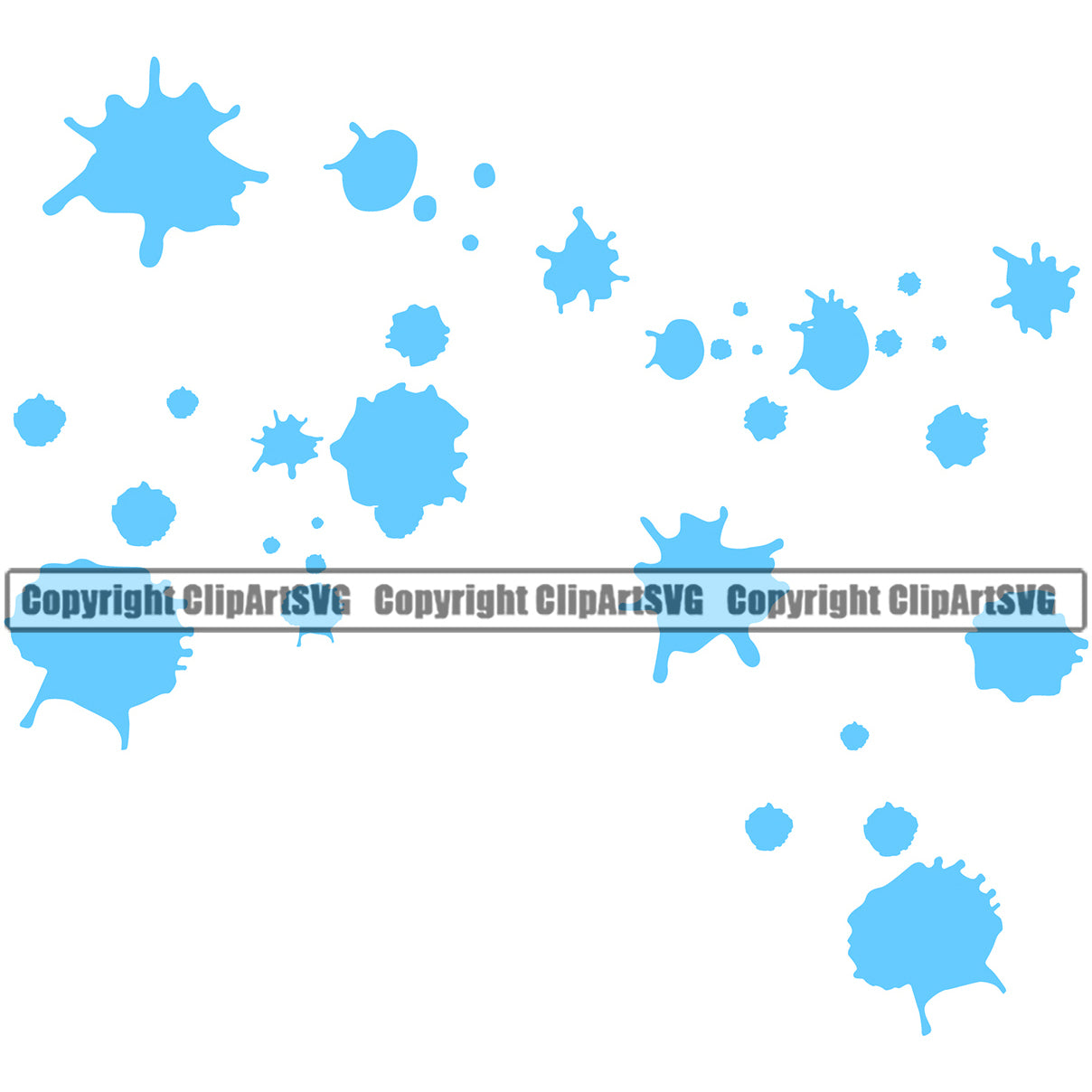 Water Splatter Design Element H20 Clean Clear Wet Liquid Splash ...