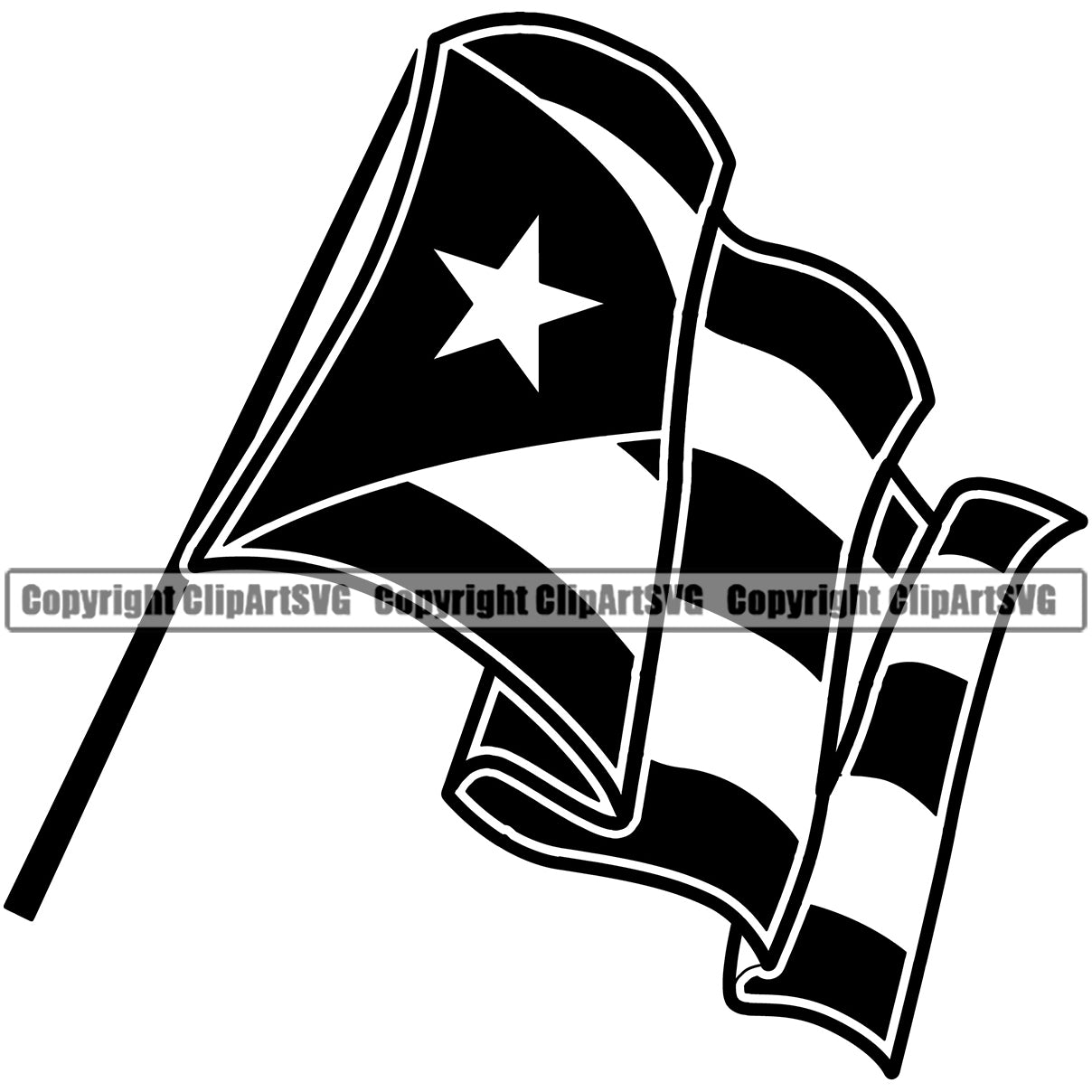 Country Flag Nation National Cuba Cuban Flag Pole Wavy Emblem Badge ...