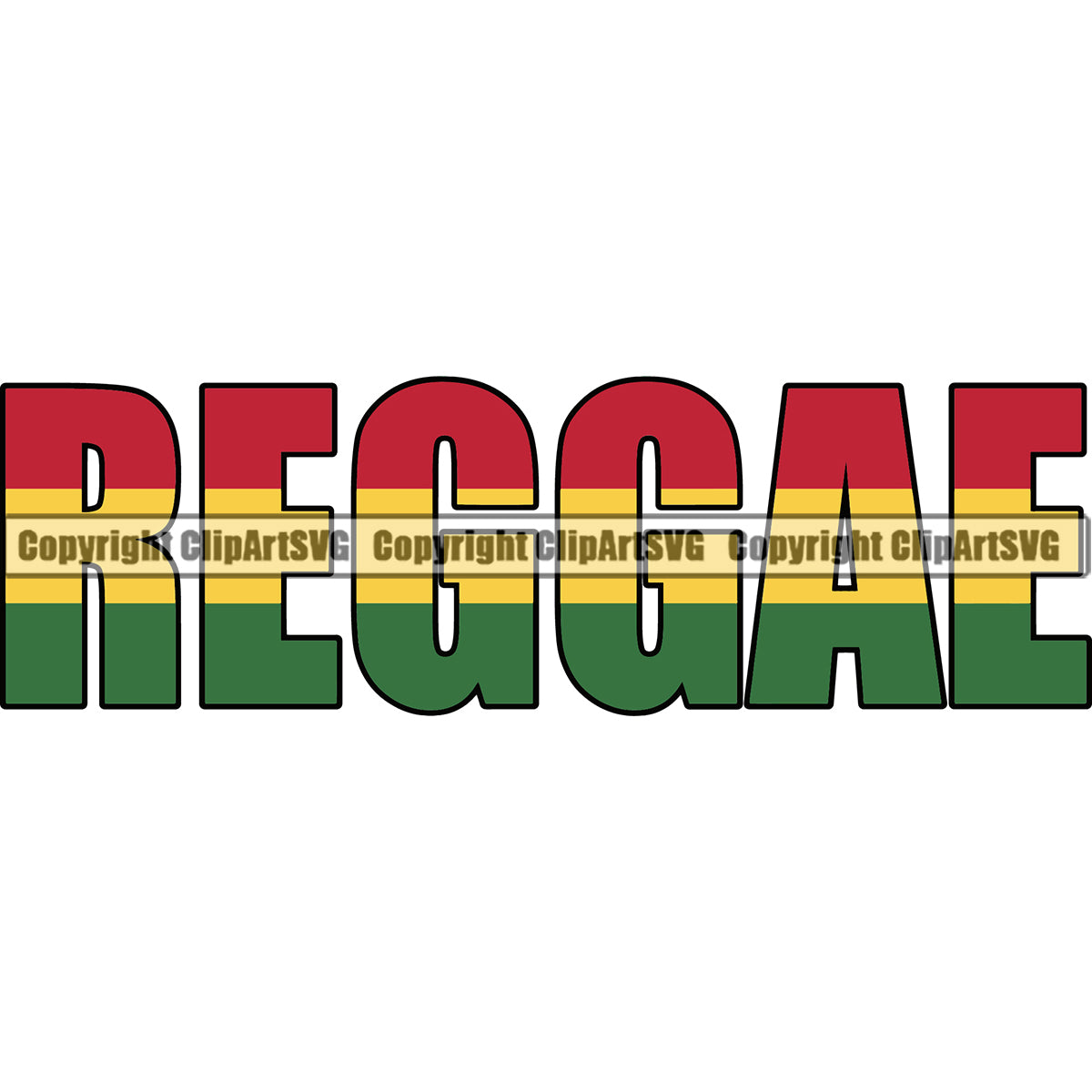 Country Map Nation National Color Quote Reggae Text Letter Design ...