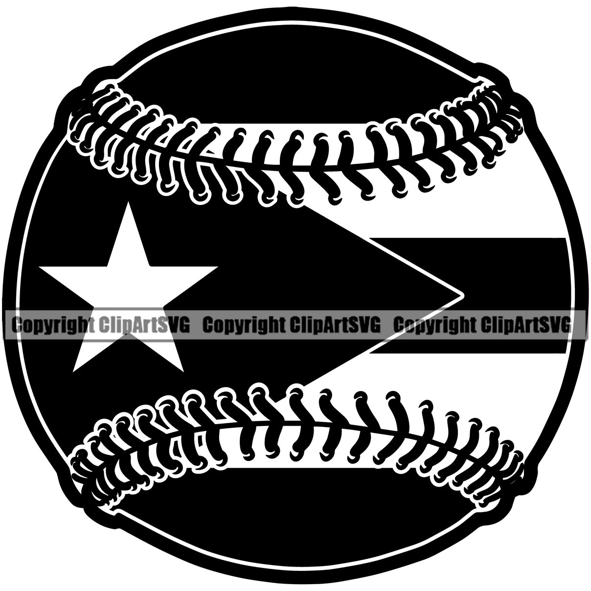 Country Map Nation National Flag Puerto Rico Baseball Ball Design ...
