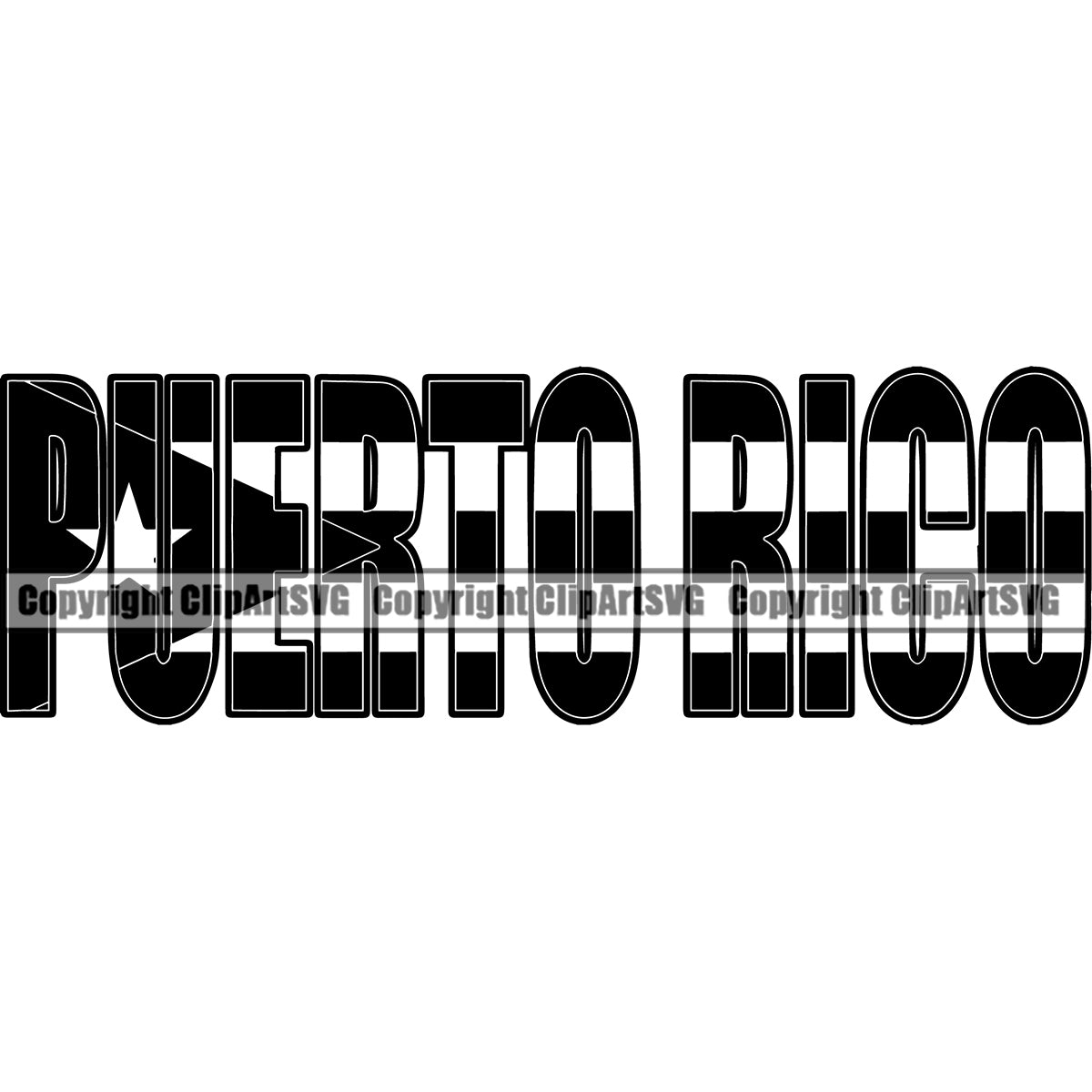 Country Map Nation National Puerto Rico Quote Text Design Element ...