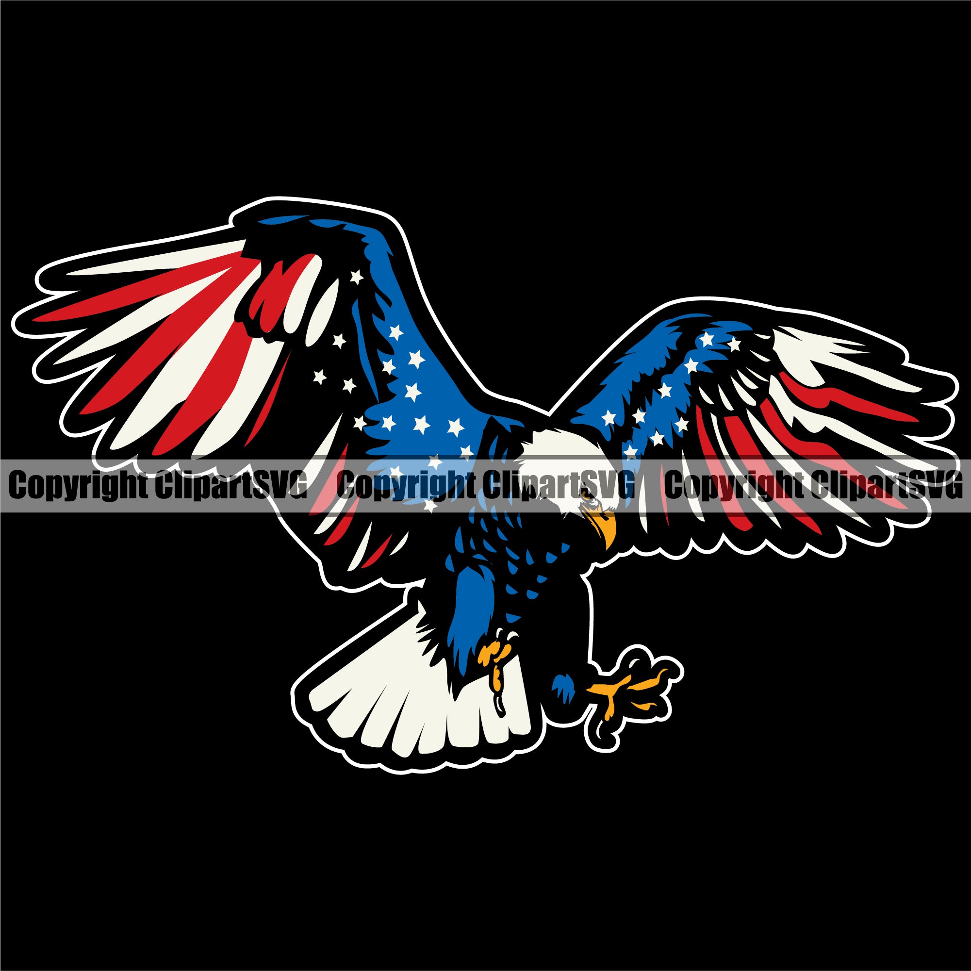 Country Map Nation National Emblem United States Flag American Color ...