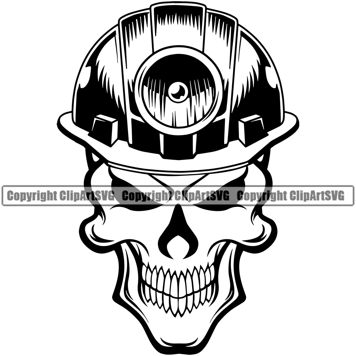 Mining Miner Mine Coal Mineral Industry Equipment Mining Skull Skeleton ...