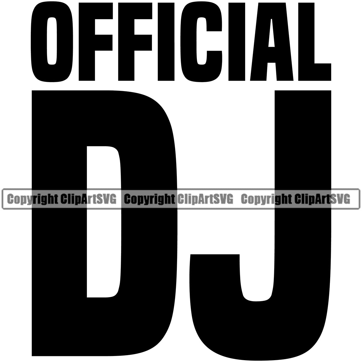 Official DJ Quote Vector Design Element DJ Music Disc Dee Jay Party ...