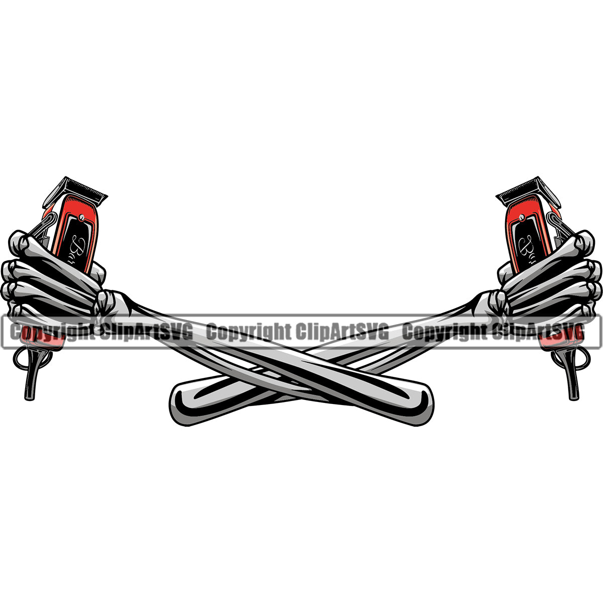 Barber Shop Barbershop Skeleton Arms Hair Cut Hairdresser Haircut ...