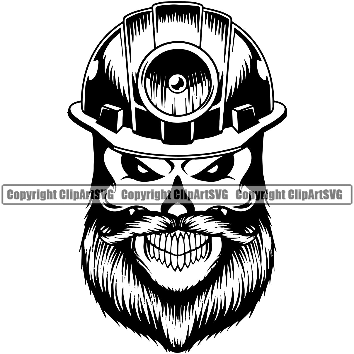 Mining Miner Mining Dig Digging Coal Rock Tool Repair Skull Skeleton ...