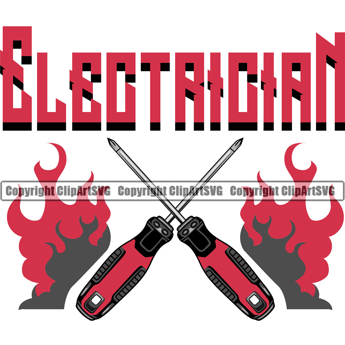 Electrician Electric Worker Work Technician Tech Construction ...