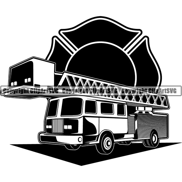 Fire Safety Clipart Black And White