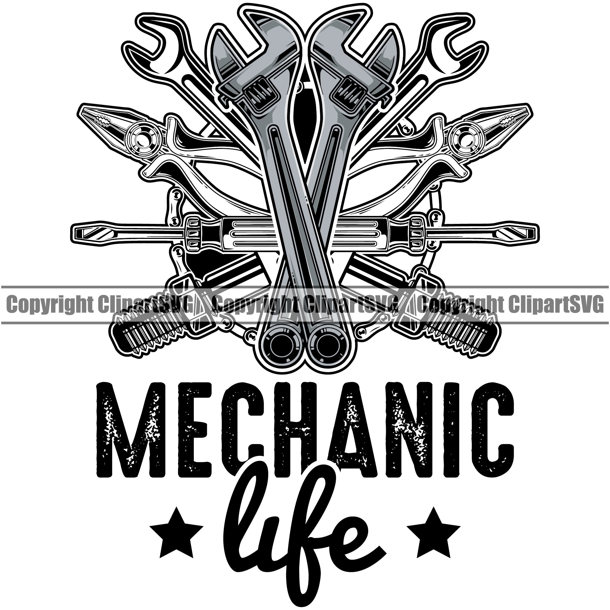 Mechanic Life Quote Color Vector Engine Auto Repair Automotive Service ...