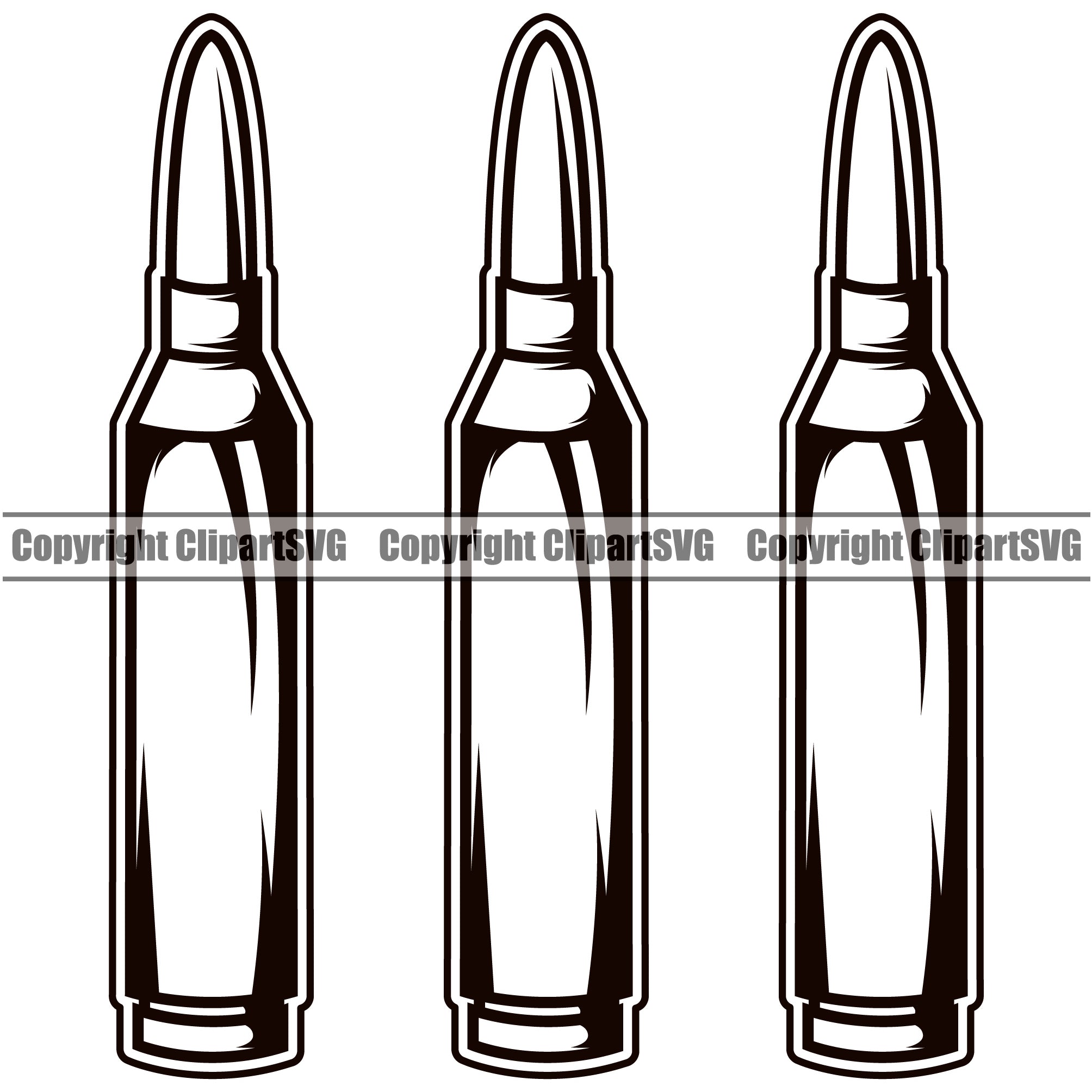Military Army Gun Weapon Gun Bullet Design Element Rights 2nd Amendment ...