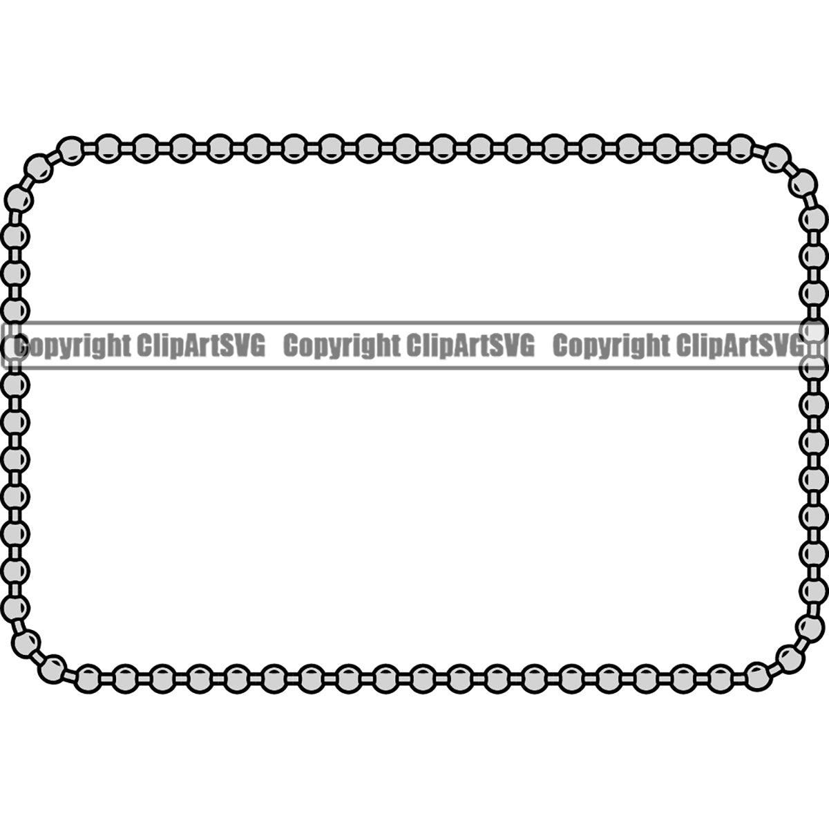 Military Army Weapon Dog Tag Ball Soldier Chain Silver Color Rectangle ...