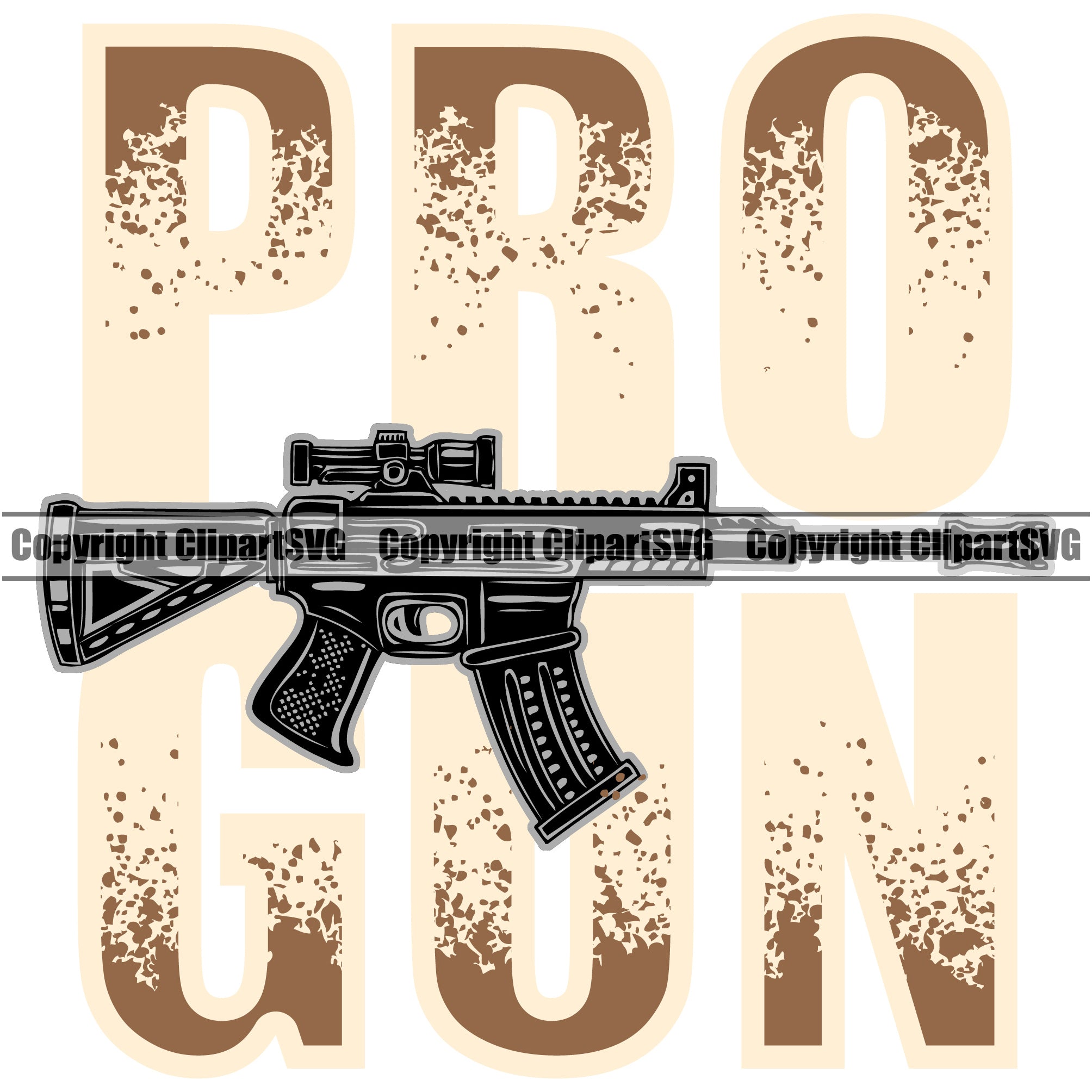 USA Flag Gun Weapon Rights Pro Gun Golden Color Quote Text White ...