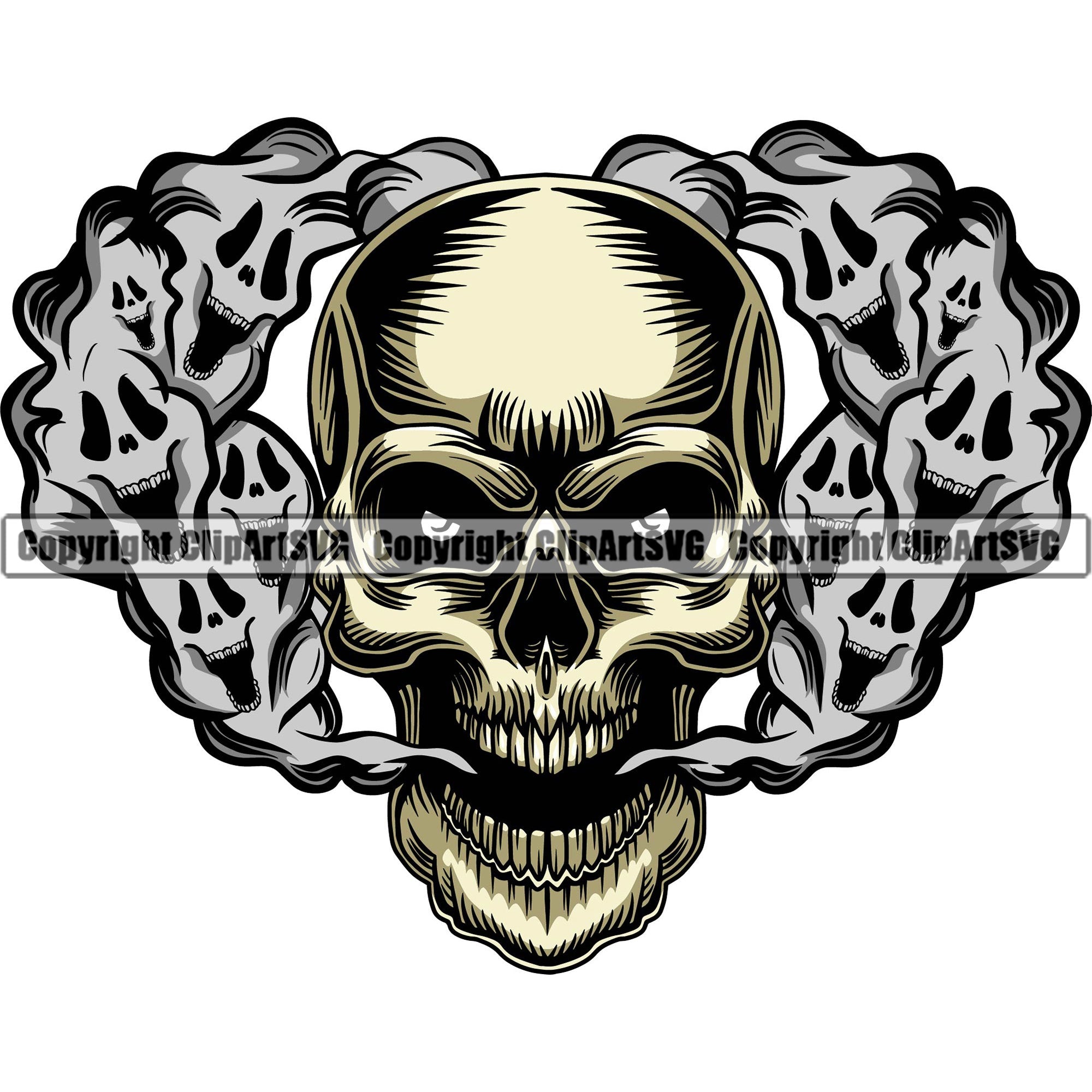 Ghost Smoke Tattoo Designs
