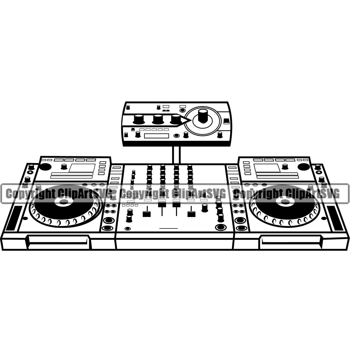 DJ Disc Jockey Music Vinyl Turntable Record Player Mixer Mixing Spin ...