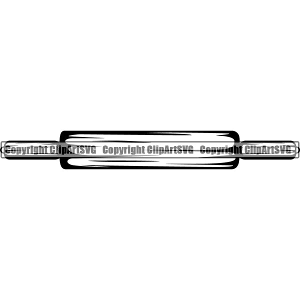 Cooking Baking Baker Rolling Pin Utensil Equipment Chef Cook ClipArt ...